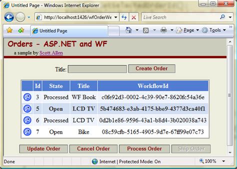Aspnet And Windows Workflows Foundation
