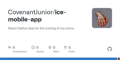 Github Covenantjunior Ice Mobile App React Native App For The Mining Of Ice Coins