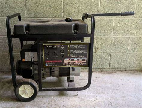 Generac 5000 Watt Generatorq Sherwood Auctions