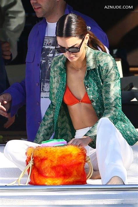 Kendall Jenner Flaunts Her Sensational Figure While Lounging On The Deck Aznude