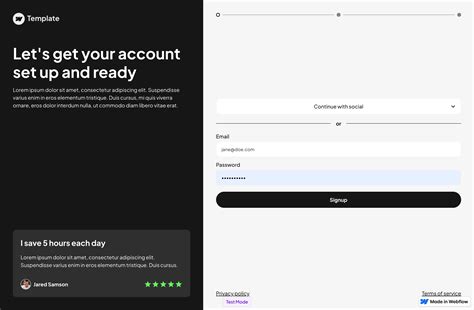 Webflow Membership Templates Memberstack