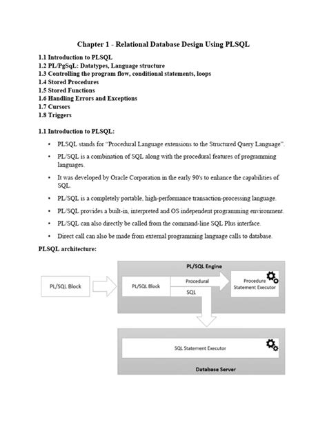 Chapter 1 Pdf Plsql Sql