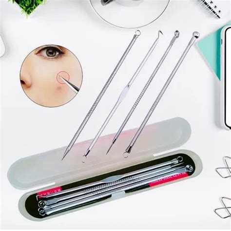 Blackhead Remover 4 In 1 Stainless Steel Pimple Extractor Tool 1 Pc At ₹ 30 00 Blackhead