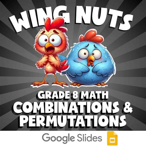 Combinations And Permutations Wing Nuts Math Game No Prep Grade 8 Review