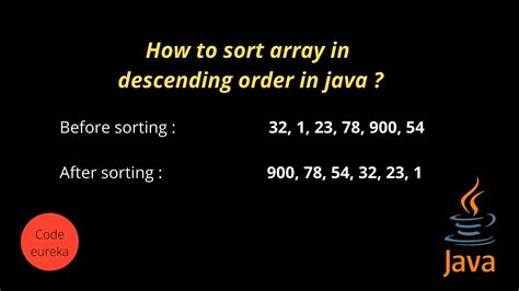 How To Sort Array In Descending Order In Java Malayalam Code Eureka Youtube