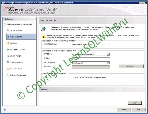 Configuring Sql Server Reporting Services In Sql Server 2012 Learn