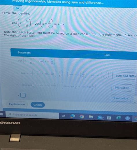 Solved Proving Trigonometric Identities Using Sum And Chegg
