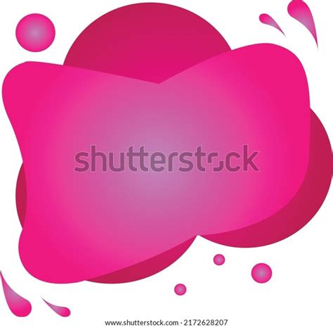 Vector Shape Sticker Label Editing Pink Stock Vector Royalty Free