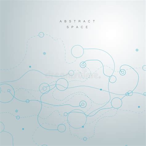 Abstract Grid And Molecular Science Pattern Vector Connection Atom Network Background Stock