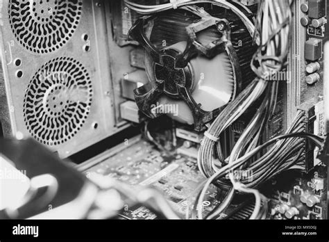Computer Board Chip Circuit Cpu Core Blue Technology Background Or Texture With Processors