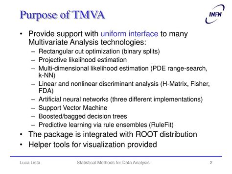 Ppt Statistical Methods For Data Analysis Multivariate Discriminators