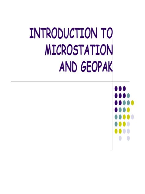 introduction to microstation part 1 pdf