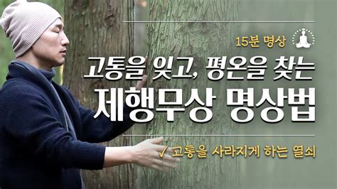 15분🧘🏻‍♂️명상 고통을 잊고 평온을 찾는 제행무상 명상법 ㅣ고통은 일시적이다 명상 가이드ㅣ 고통을 사라지게 하는 열쇠ㅣ고통에서 벗어나기 Youtube
