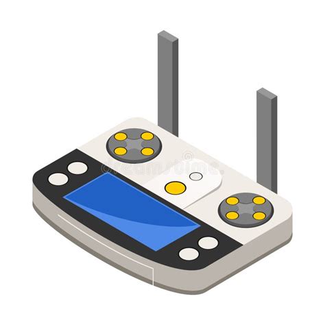 Isometric Drone Controller Stock Vector Illustration Of Delivery