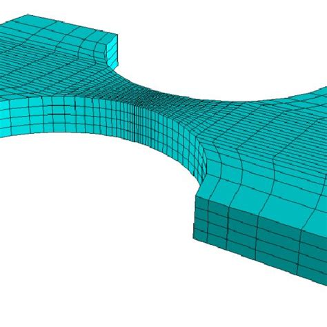 Finite Element Model Of Sample Simplified Formulation For Analysis Of
