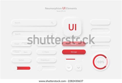 Set User Interface Elements Mobile Application Stock Vector Royalty