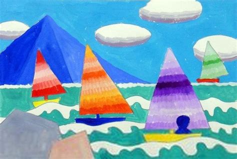 儿童画帆船图片 简笔画帆船图片 画帆船大全 大山谷图库