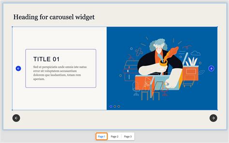 add a carousel widget in your adobe captivate project