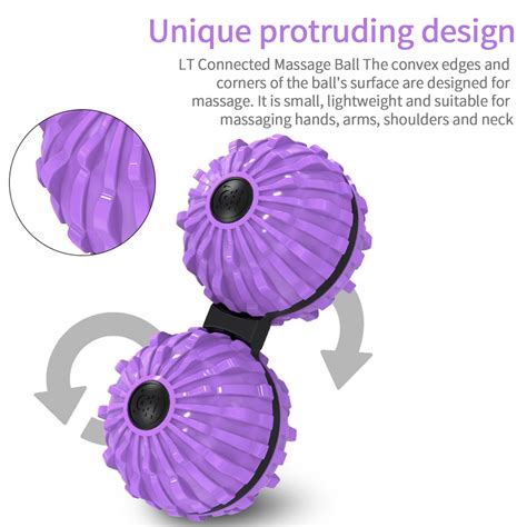 Portable One Piece Massage Ball Conjoined Stress R Vicedeal