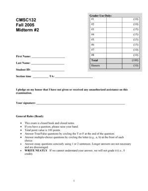 CMSC Fall Midterm University Of Maryland Cs Umd Fill
