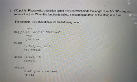 Solved The Program Is MIPS Assembly Part Of The Code Is Chegg Com