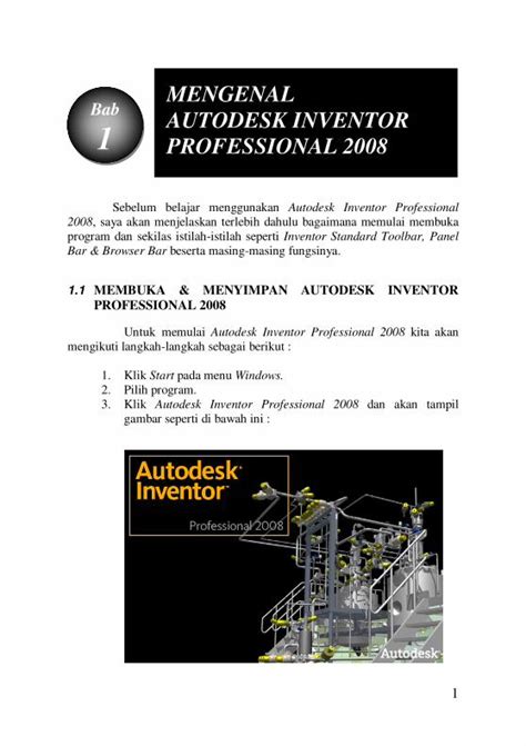 Pdf Bab 1 Mengenal Autodesk Inventor 2008 Dokumen Tips