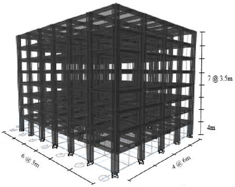Open Frame Model Of Eight Story Building Lowest Story 4 Meters And Download Scientific Diagram