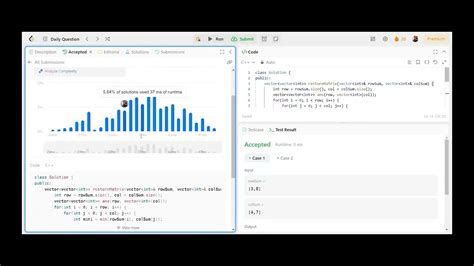 Leetcode 1605 Find Valid Matrix Given Row And Column Sums C Youtube