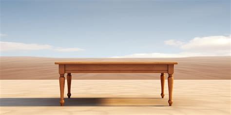 Premium Ai Image Table Without Anything On It