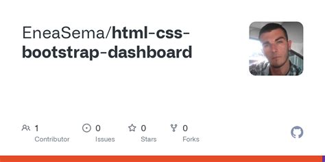 Github Eneasemahtml Css Bootstrap Dashboard