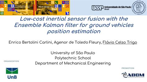Pdf Low Cost Inertial Sensor Fusion With The Ensemble Kalman Filter For Ground Vehicles