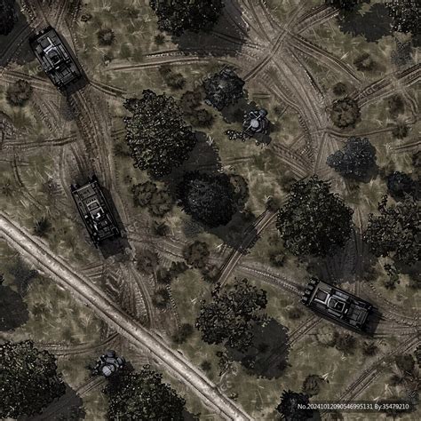 Ai创作图战争场面花纹 模拟战争场景 战争游戏场景 军车坦克战车迷彩 战争样式 迷彩 鸟瞰图素材 二战战场场景 战斗场景战争场景 坦克车痕 战争场景图 迷彩素材 鸟瞰素材 昵图网