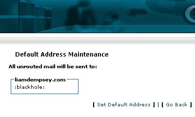 Setting Default Email Address Liam Dempsey