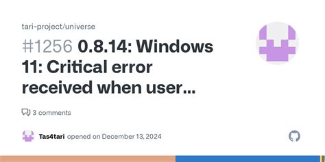 0814 Windows 11 Critical Error Received When User Resets Settings