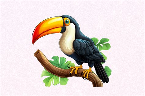 Cute Cartoon Toucan Clipart By Regulrcrative Thehungryjpeg