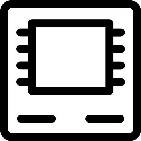 Chip Microchip Vector SVG Icon SVG Repo