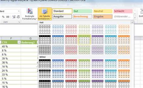 Effiziente Tabellenformatierung In Excel Farben Und Muster Für Eine Bessere Übersicht Werner