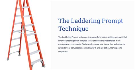 The Laddering Prompt Technique