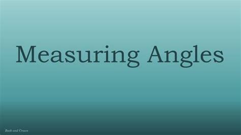 Measuring Angles Bundle By Book And Crown TPT