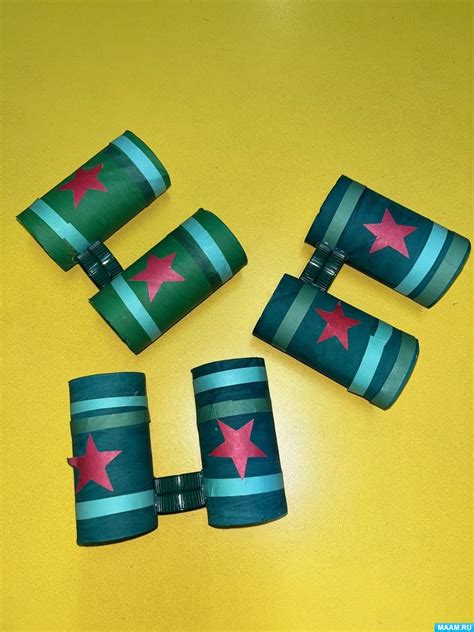 Мастер класс изготовления поделки из втулок «Подарок для папы к 23 февраля «Бинокль 7 фото