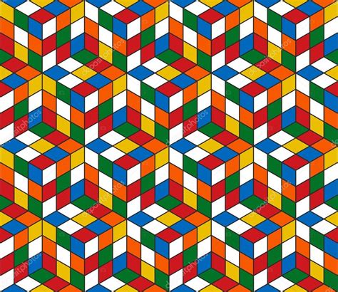 Magic Cube Retro S Pattern Background Stock Vector Image By Cienpies