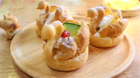 スワンシュークリームの作り方・レシピ｜coriscooking Youtube