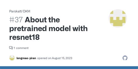 About The Pretrained Model With Resnet18 · Issue 37 · Parskattdkm