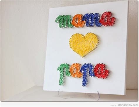 Mama And Papa String Art Diy String Art Diystring Art Diy