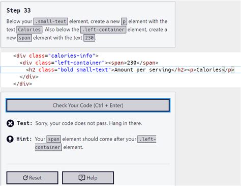 Learn Typography By Building A Nutrition Label Step 33 Html Css The Freecodecamp Forum
