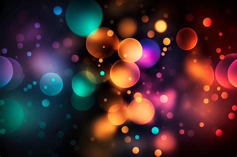 Premium Photo Abstract Background Of Blurred Neon Light In Bokeh