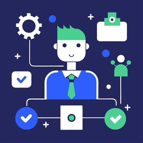 Business Process Automation Vector Illustration Design Premium Ai Generated Vector