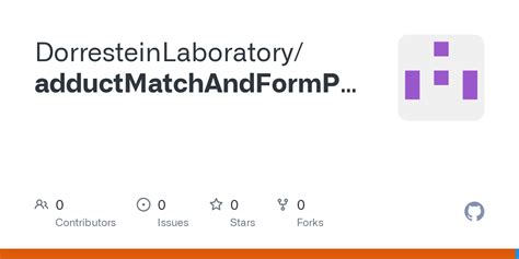 GitHub DorresteinLaboratory AdductMatchAndFormPrediction