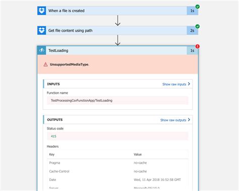 Passing Dropbox File Contents To An Azure Function From A Logic App