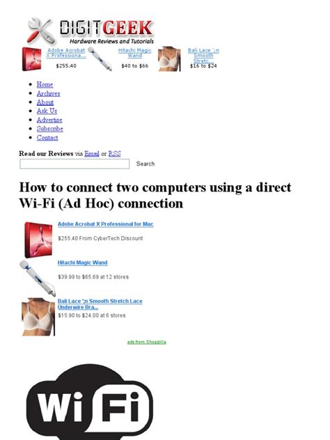 pdf how to connect two computers using a direct wi fi ad hoc